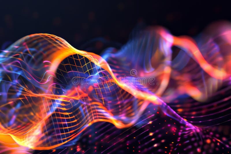 Contemporary Concept of Sound Wave Visualization in a Captivating ...