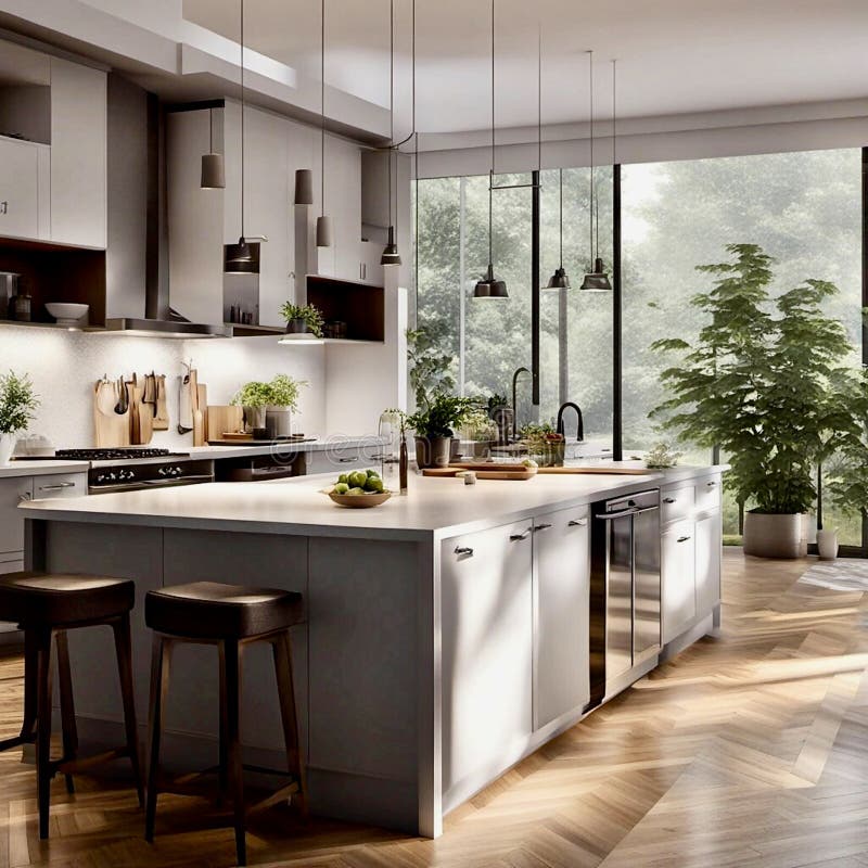 Contemporary Culinary Haven: Where Style Meets Function in Modern ...