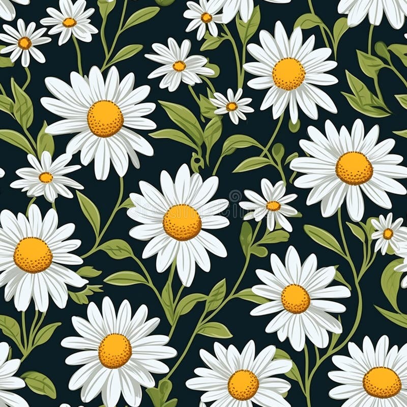 Contemporary Daisy Style for Modern Style Stock Illustration ...