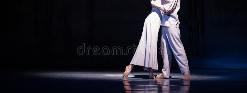 Contemporary Dancing Couple, Modern Ballet Stock Image - Image of grace ...