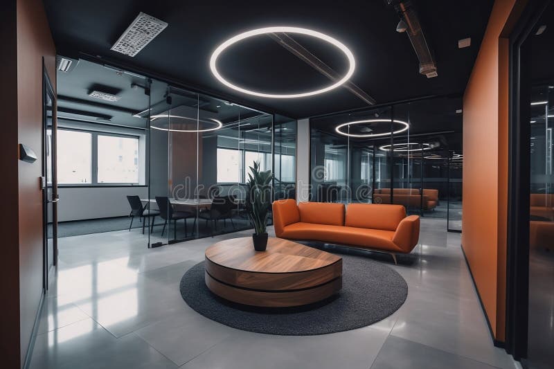 Contemporary Delivery Company Office. Ai Generative Stock Illustration ...