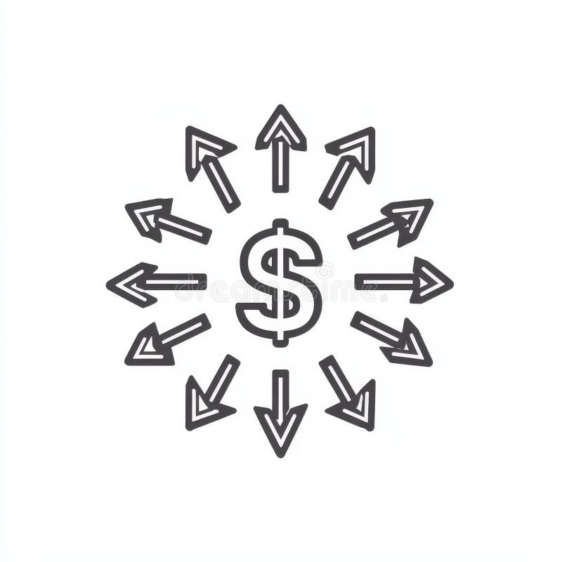 A Contemporary Depiction of the Direction of Monetary Flow, Symbolized ...