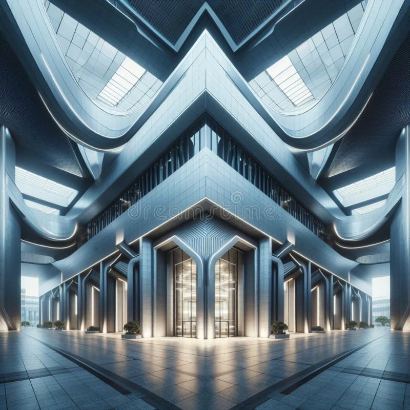 Contemporary Design Abstraction: Modern Architectural Vision Stock ...