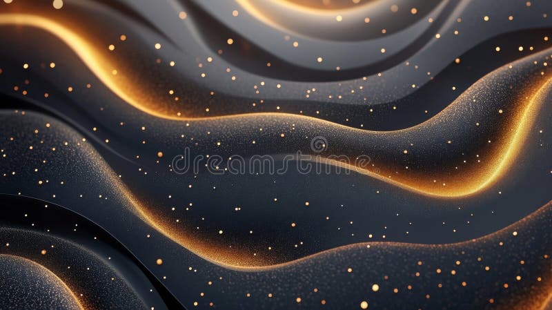 A Contemporary Digital Depiction of Yellow Light Flow Serves As an ...