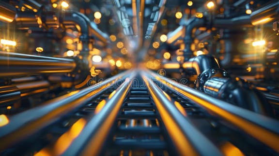 Contemporary Digital Design Pattern Crafted from Industrial Elements ...