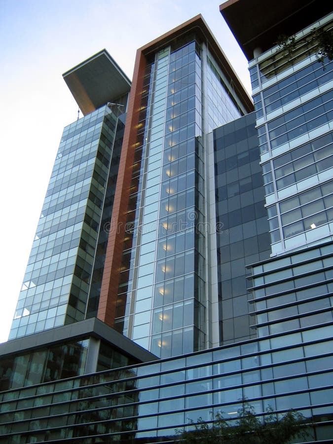 Contemporary Downtown High-rise Building Stock Photo - Image of ...