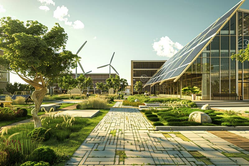 A Contemporary Ecofriendly University Campus Featuring Advanced Solar ...