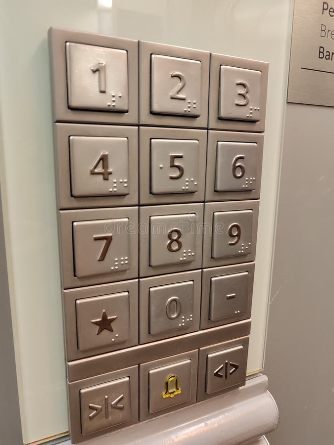 Elevator Control Panel that Features Numbered Buttons for Easy Access ...