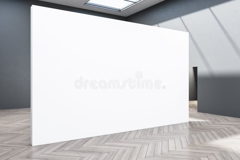 Contemporary Exhibition Interior with Copy Space on Wall Stock ...