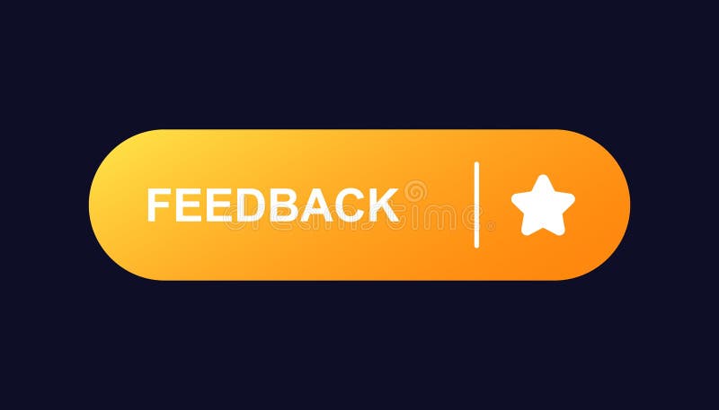A Contemporary Feedback Button Featuring a Stunning Star Icon Set ...