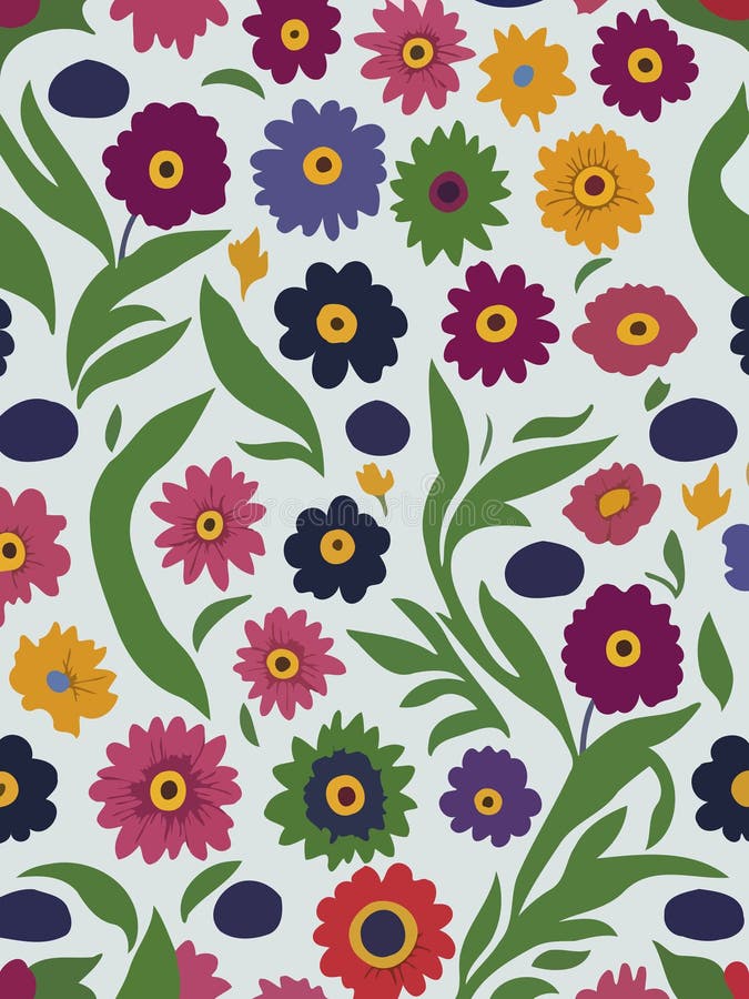 Contemporary Floral Abstract Art Stock Illustration - Illustration of ...