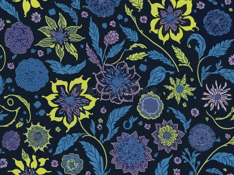 Contemporary Floral Abstract Art Stock Illustration - Illustration of ...