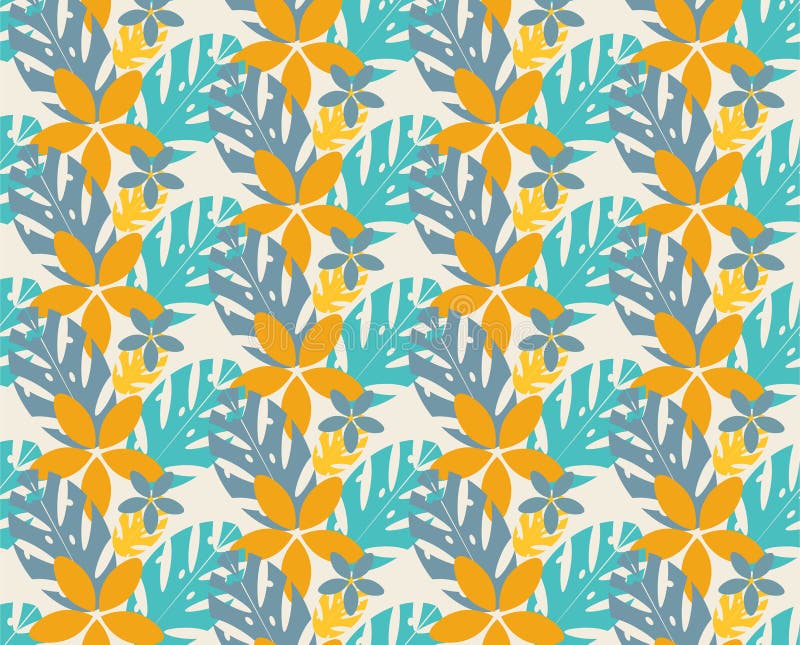 Contemporary Floral Seamless Pattern Vector Illustration Stock Vector ...