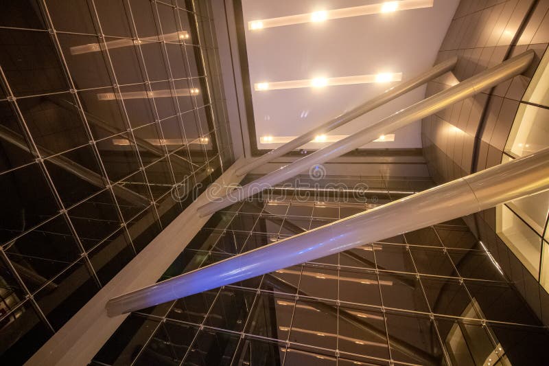 Contemporary Framework. Light, Glass Window. Urban Structure Stock ...