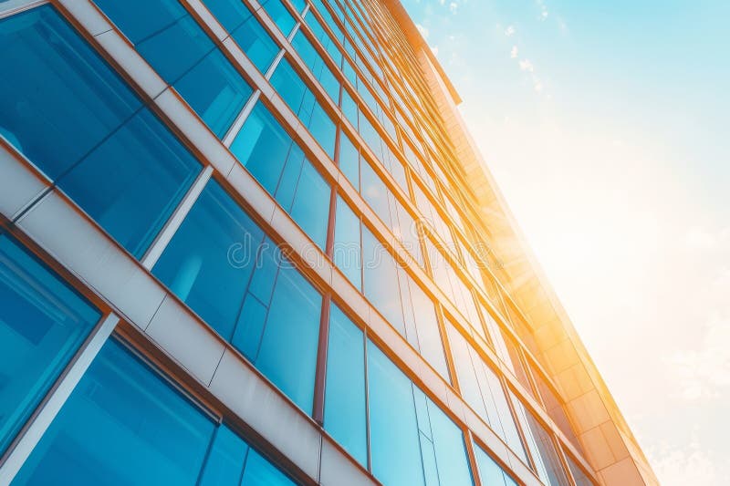 Contemporary Fusion Angular Blue Glass Panels Embrace Modern ...