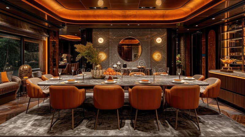 Contemporary Gala Dining Style Stock Illustration - Illustration of ...