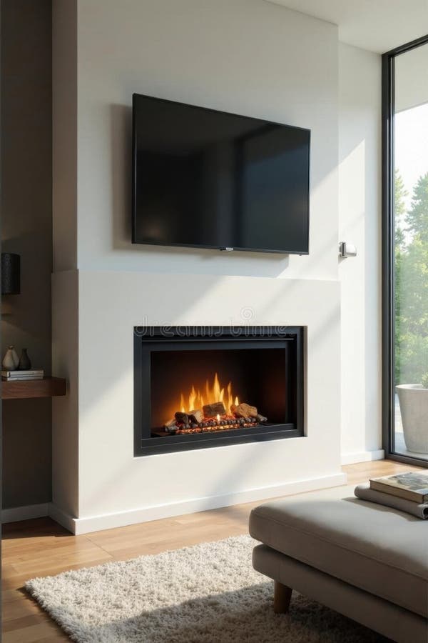 Contemporary Gas Fireplace Insert, Clean Lines, Gas Logs, Heat, Clean ...