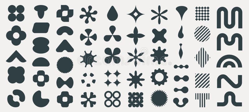 Contemporary Geometric Figures. Abstract Minimalist Shapes and Lines ...