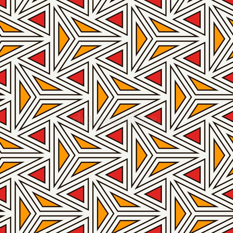 Contemporary Geometric Pattern. Repeated Triangles Motif. Seamless ...