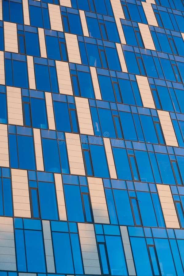 The Contemporary Glass Facade of Modern Architecture Features a ...