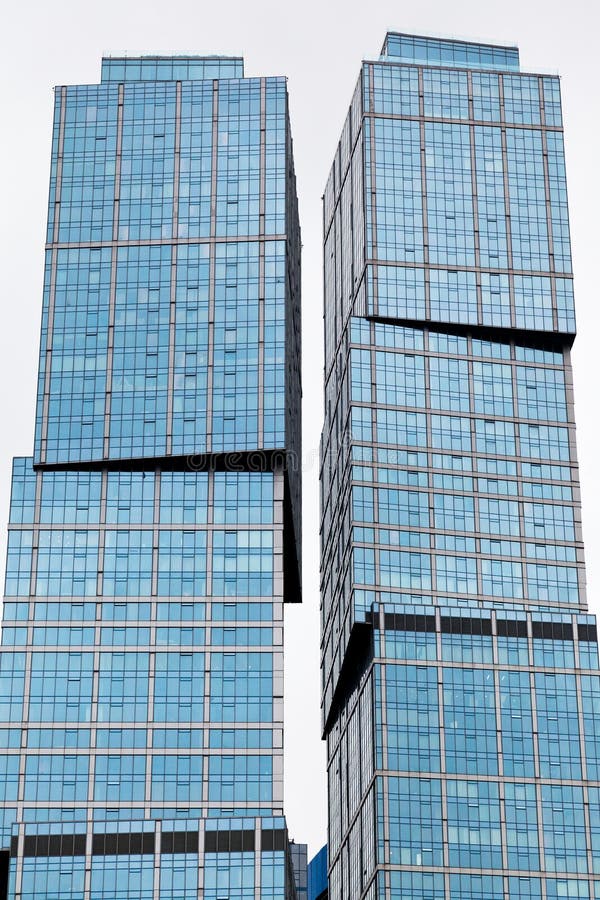 Contemporary glass towers stock image. Image of house - 29535977