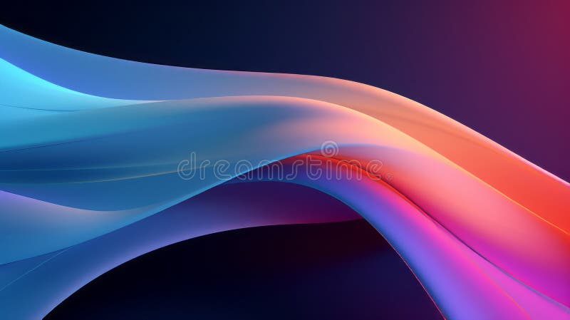 Contemporary Gradient Flow stock illustration. Illustration of motion ...