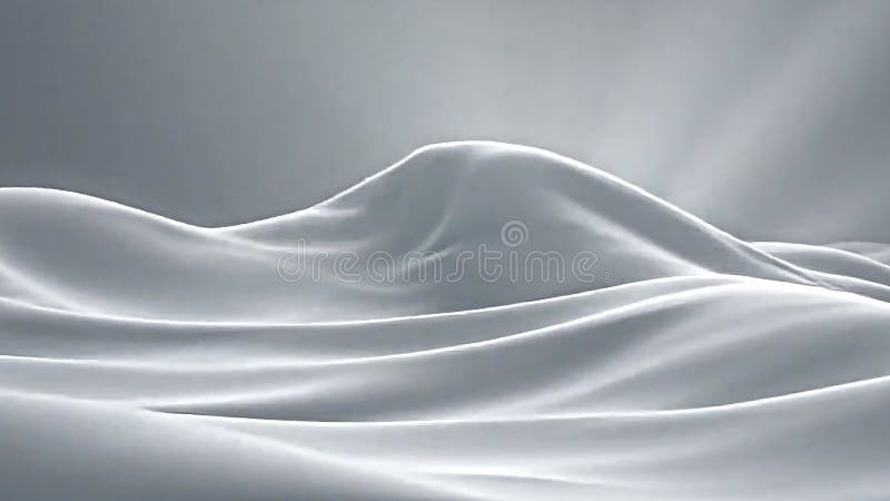 Contemporary Grey Animation Background, Flowing Waves in a Melodic ...