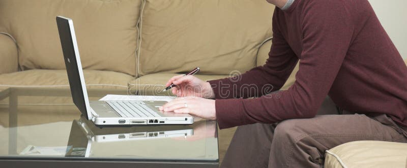 Contemporary home worker stock photo. Image of studying - 2438094