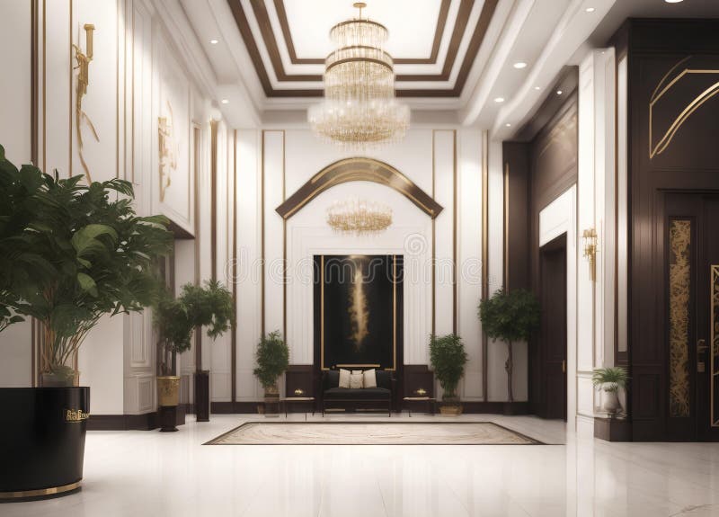 Contemporary Hotel Interior Design, Hotel Lobby, Rest Area Stock ...