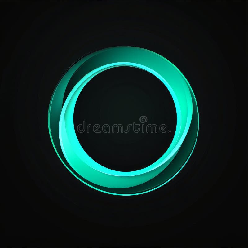 Contemporary Illustration Featuring an Abstract Green Circle and a ...
