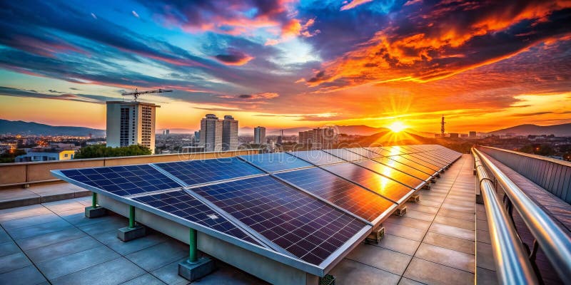 Sustainable Power Generation a Modern Solar Panel System in Low Light ...