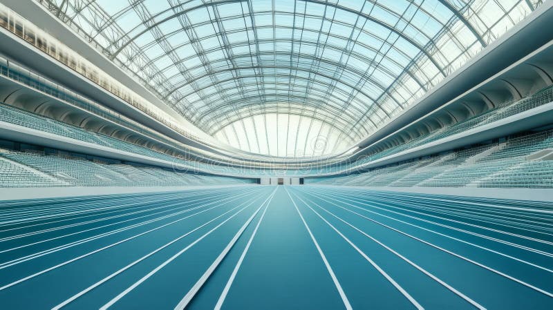 Contemporary Indoor Running Track with Modern Architectural Design ...