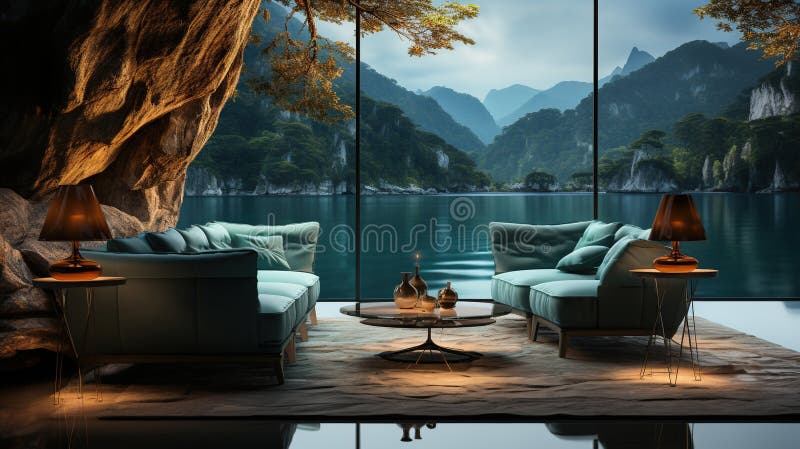 Contemporary Interior Design of the Modern Luxury Living Room ...