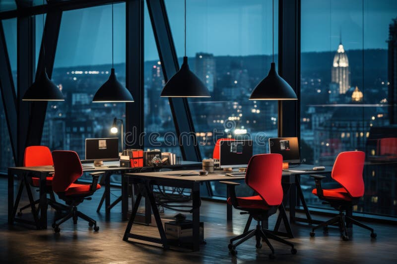 Contemporary Interior Design of a Modern Office Building for ...