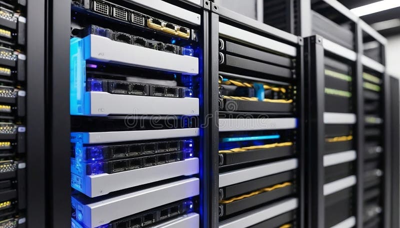 Contemporary Internet Content Hosting Platform with Rack Housing for ...