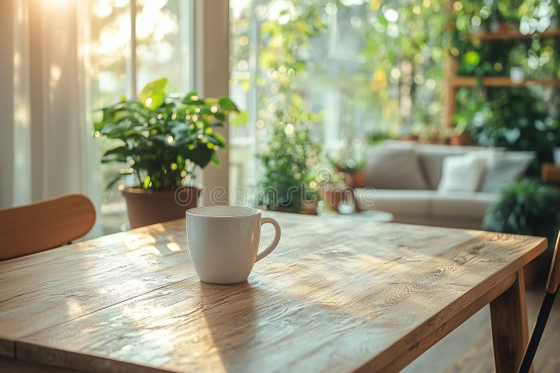 Kitchen Filled with Lush Greenery, Creating a Peaceful and Relaxing ...