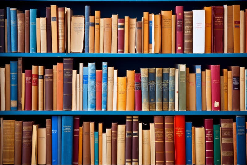 Contemporary Library Interior with Organized Bookshelves and Rows of ...