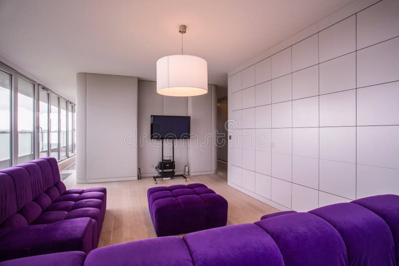 Contemporary Living Room Interior Stock Photo - Image of style, modern ...