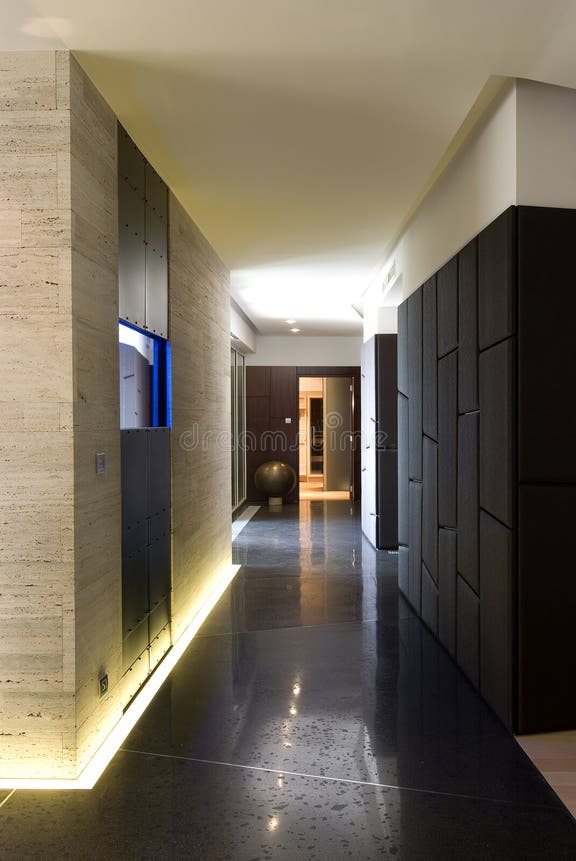 Contemporary loft hall stock image. Image of design, luxury - 8517525