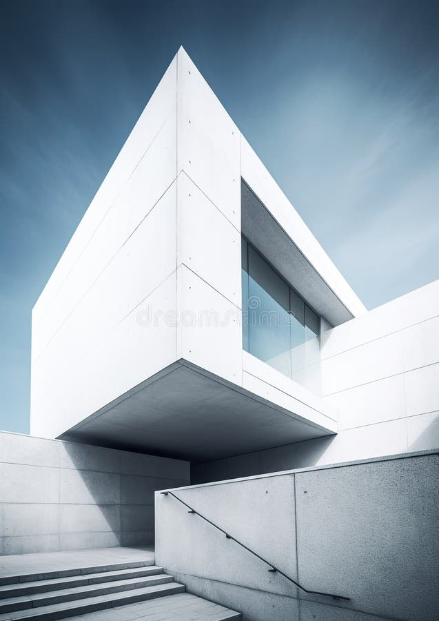 Modern Architecture House Exterior Study Design. Generative AI Stock ...