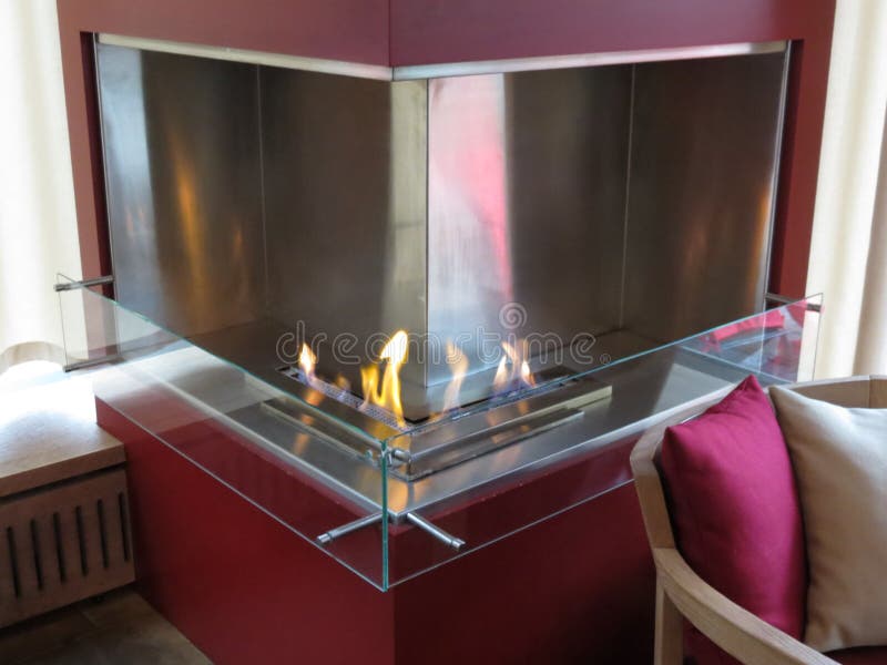 Contemporary Methane Fireplace Editorial Photo - Image of helsingfors ...
