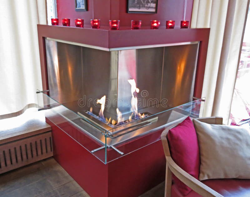 Contemporary Methane Fireplace Editorial Photo - Image of methane ...