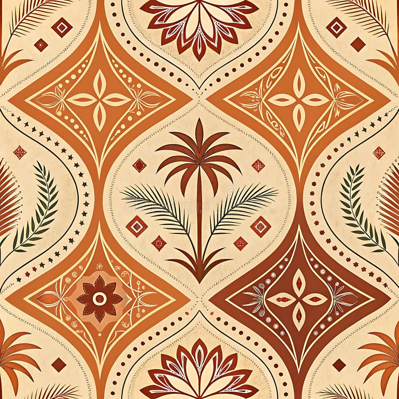 Contemporary Middle Eastern Calligraphic Textile Pattern Stock ...
