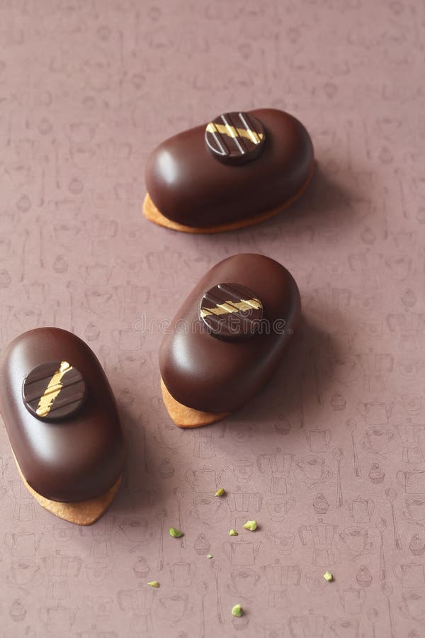 Contemporary Mini Mousse Cakes Stock Photo - Image of delicious ...