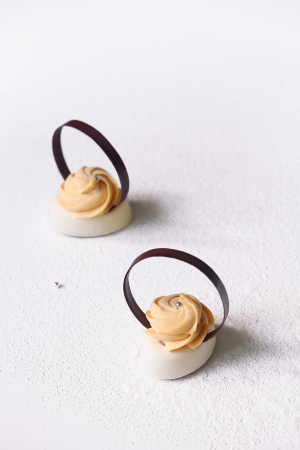 Contemporary Mini Mousse Cakes Stock Image - Image of gift, baking ...