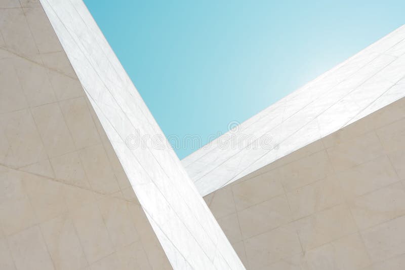 Contemporary and Minimalist Architecture Backdrop. Stock Image - Image ...