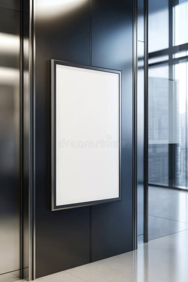 Contemporary and Minimalist Modern Vertical Poster Frame Displayed in ...