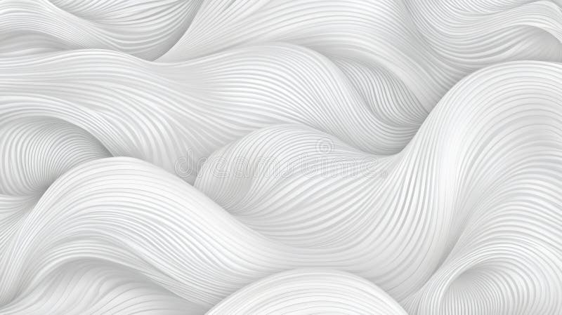 Contemporary Minimalist Seamless White Wave Texture Pattern Design ...