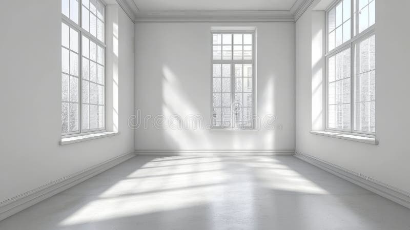 Contemporary Minimalist Space Featuring Sun-drenched Walls and ...