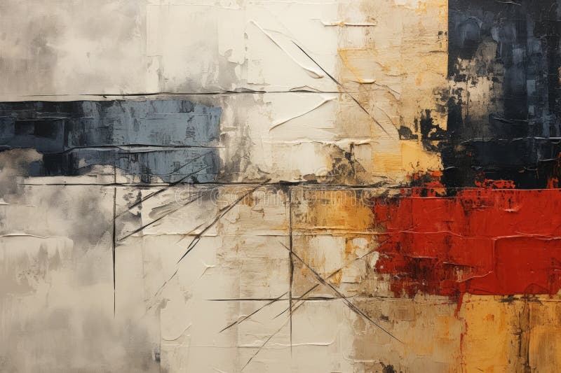 Contemporary Mixed Media Collage of Textures and Color - Abstract ...